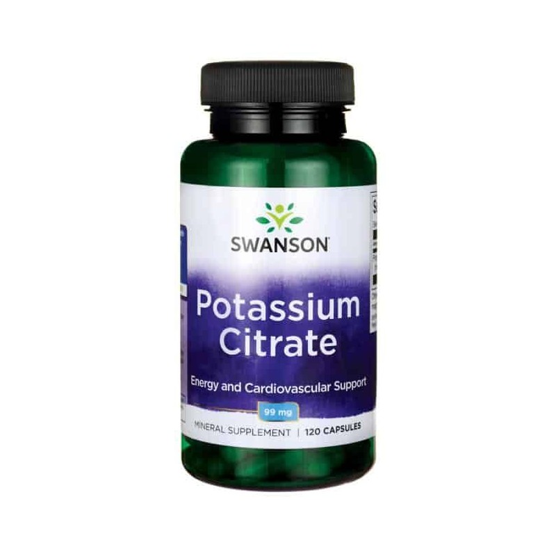 Potassium Citrate 99 mg Swanson 120 capsule – Potasiu pentru echilibru ...